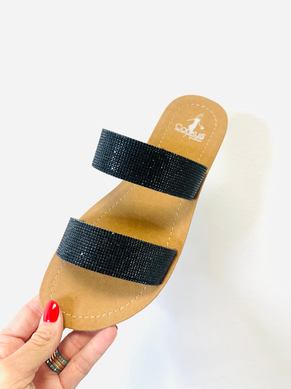 Corkey's Black Seltzer Wedges | Motis & Co Women's Boutique – Motis & CO
